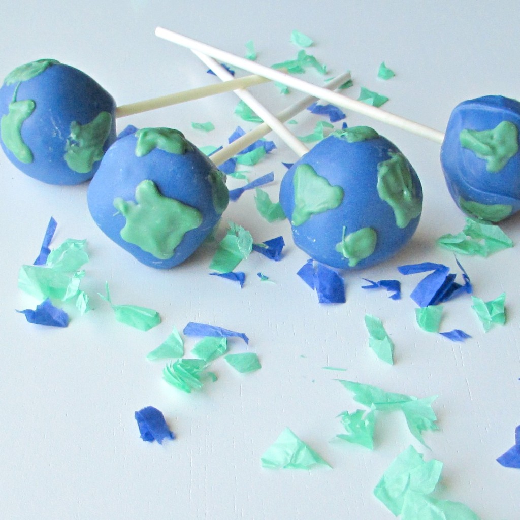 Earth Day Cake Pops!