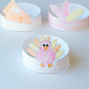 Printable Coloring Thanksgiving Hats