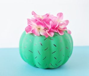 DIY Cactus Pumpkin