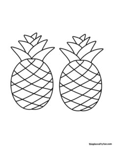 Free Printable Pineapple Outline Template
