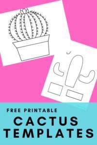 Cactus Template Free Printable Craft