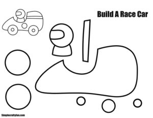 Race Car Template Fun Paper Kids Craft