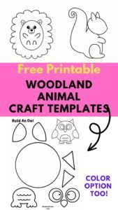 Free Printable Woodland Animals For Crafts