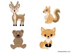 Free Printable Woodland Animals For Crafts