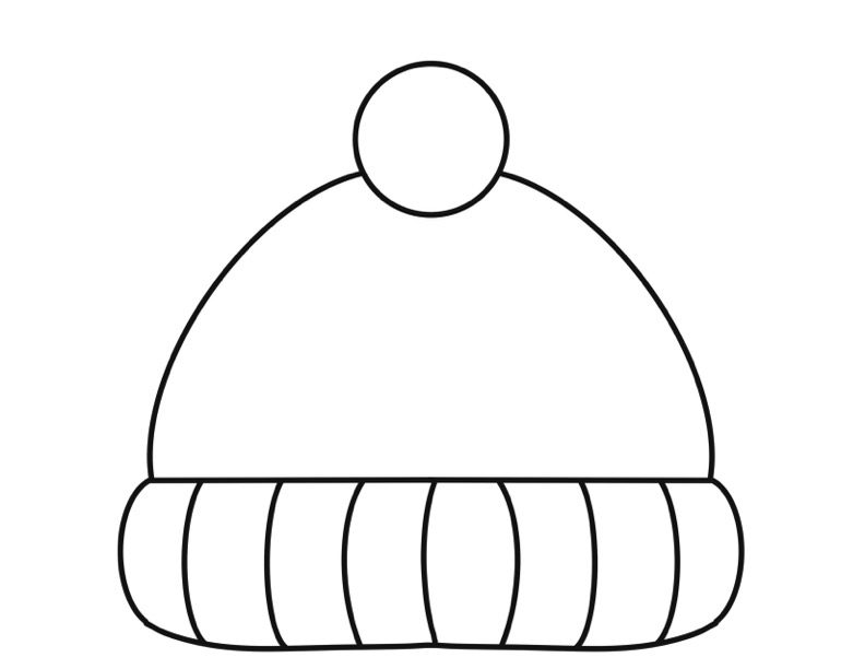 Free Printable Winter Hat Craft Template Free Printable Winter Hat Craft Template