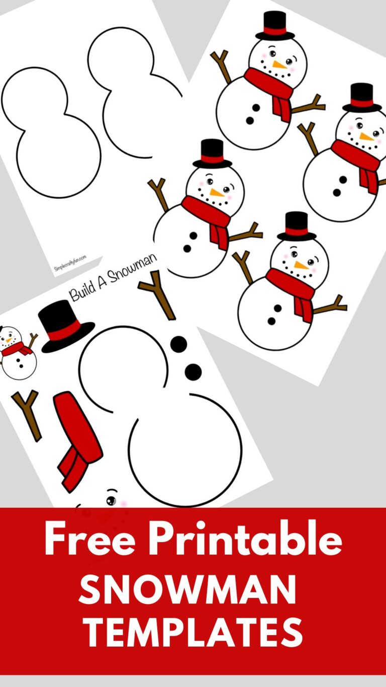 Free Printable Build A Snowman for Kids