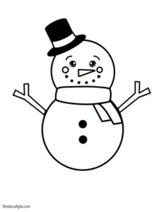 Free Printable Build A Snowman for Kids