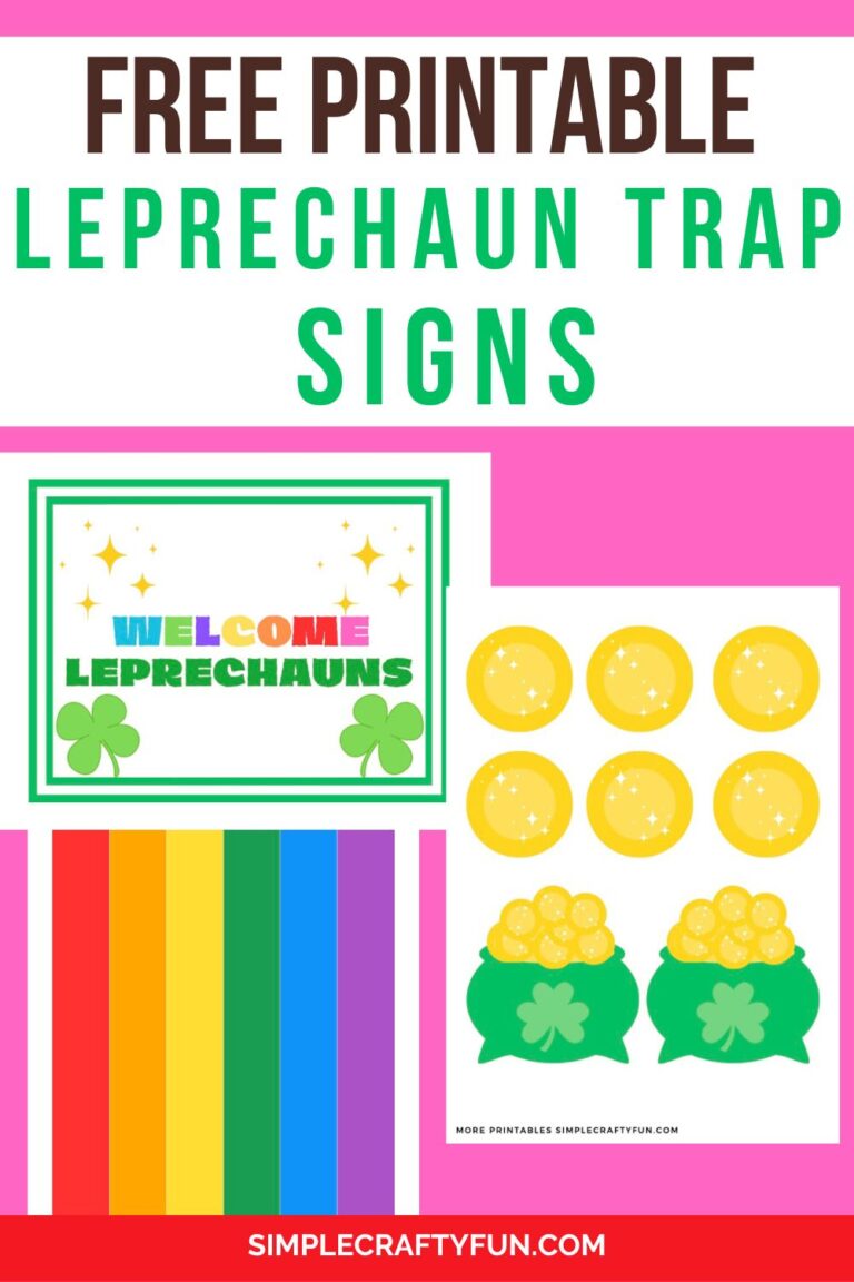 5 Free Printable Leprechaun Trap Signs