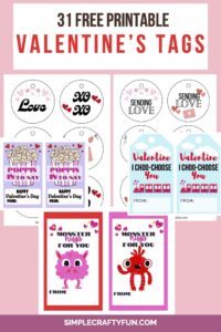 31 Free Printable Valentines Day Tags