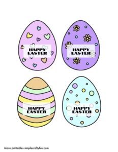 Free Printable Easter Gift Tags 28 unique designs
