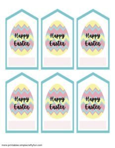Free Printable Easter Gift Tags 28 unique designs