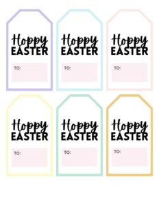 Free Printable Easter Gift Tags 28 unique designs