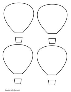Free Printable Hot Air Balloon Templates and Coloring Pages