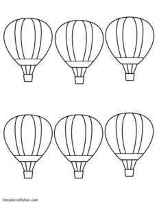 Free Printable Hot Air Balloon Templates and Coloring Pages