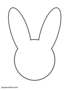 25 Free Printable Easter Bunny Template