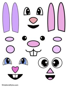 Free Printable Build A Bunny Craft for Kids