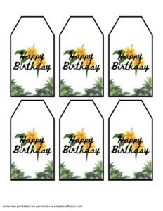 21 Free Printable Happy Birthday Gift Tags and Templates