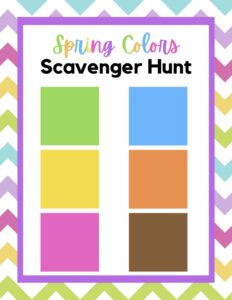 Free Printable Spring Scavenger Hunt for Kids