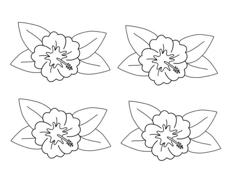 Flower Templates and Coloring Pages Free Printables