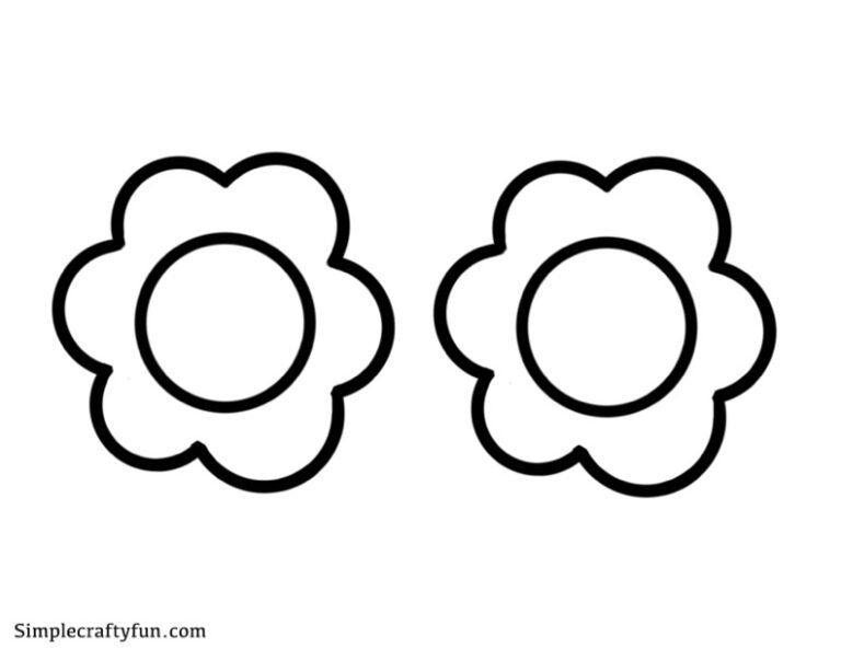 Flower Templates and Coloring Pages Free Printables