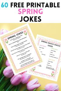 60 Spring Jokes for Kids Free Printable
