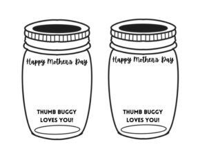 Love Bug Thumbprint Mother’s Day Cards