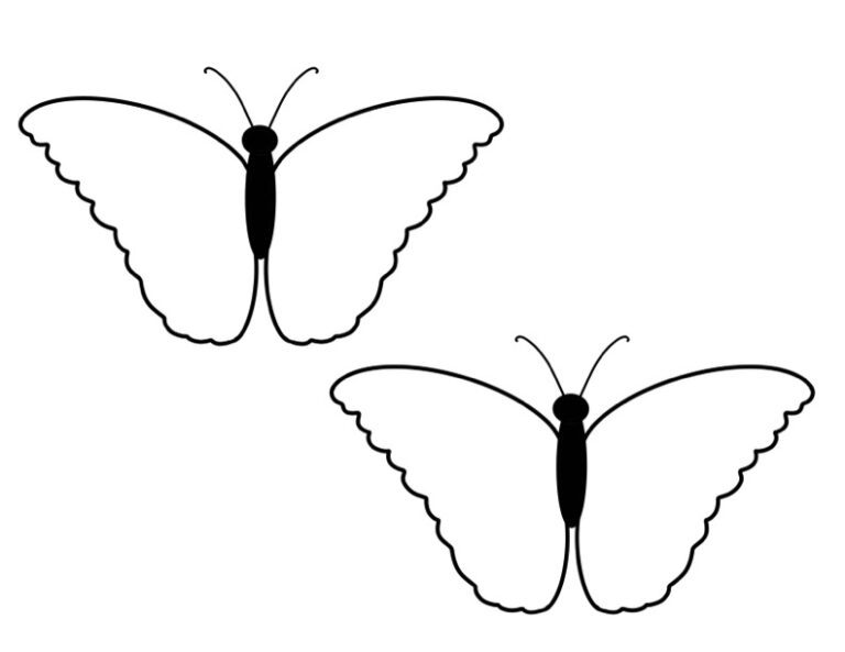 Free Printable Butterfly Templates for Crafts and Coloring