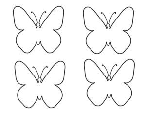 Free Printable Butterfly Templates for Crafts and Coloring