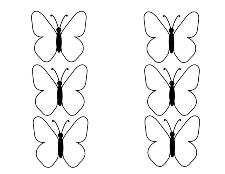 Free Printable Butterfly Templates for Crafts and Coloring