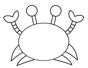 Free Printable Crab Craft Template for Kids