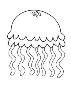 Free Printable Jellyfish Craft Template for Kids