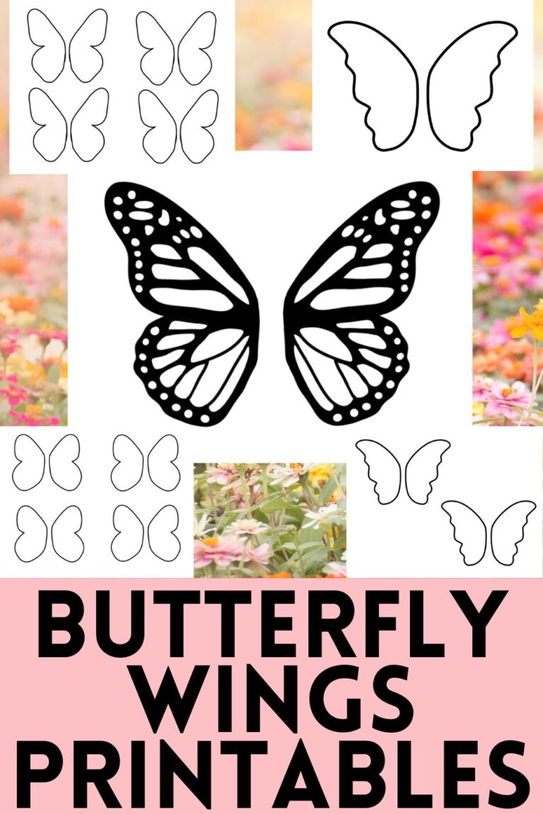 Butterfly Wings Free Printable Templates