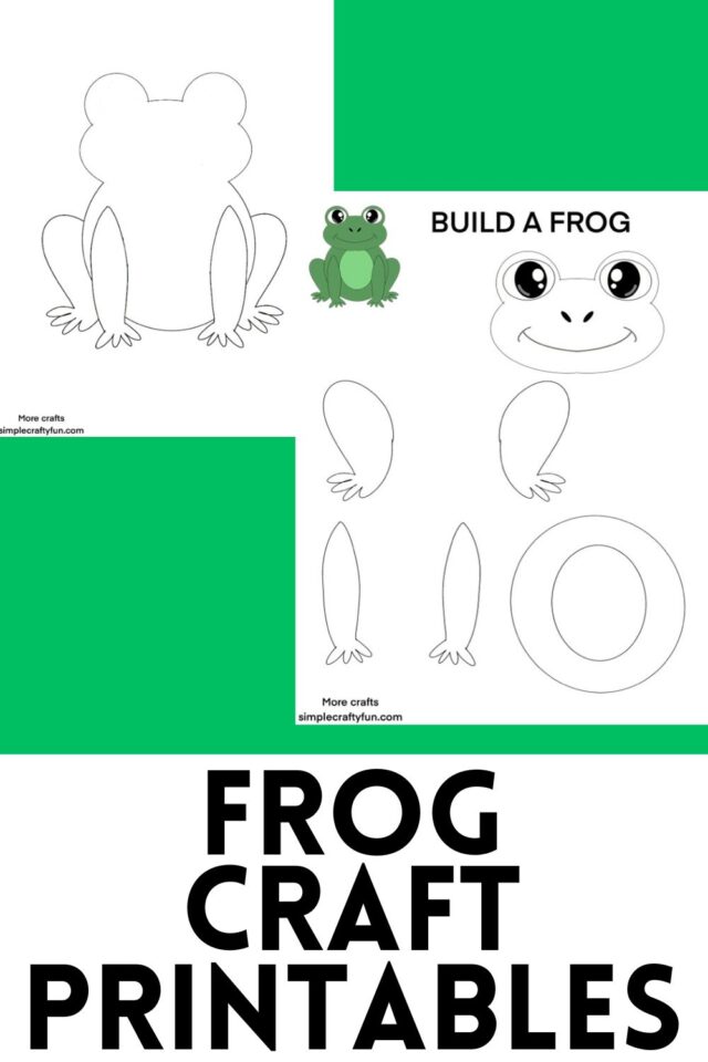 Frog Craft Template Printable for Kids