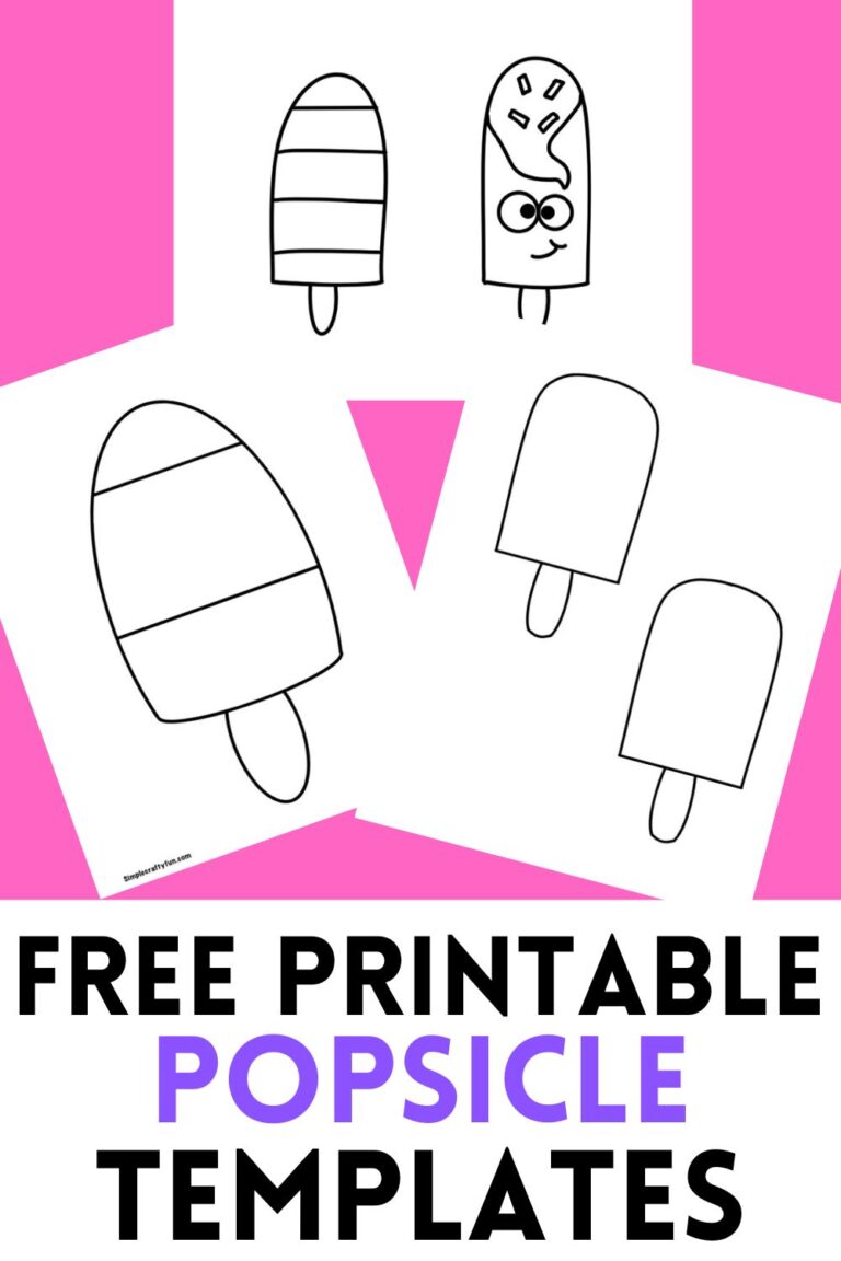 Popsicle Craft Template
