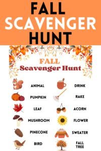 Fall Scavenger Hunt FREE Printables