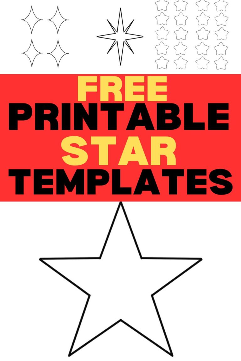 Free Printable Star Templates & Outlines