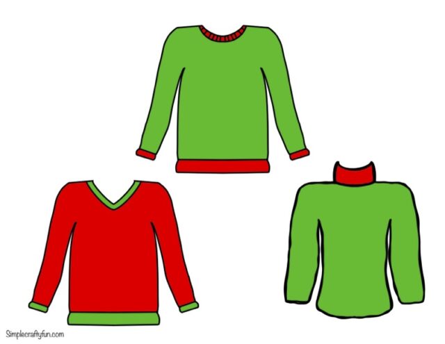 Free Printable Sweater Templates for Crafts