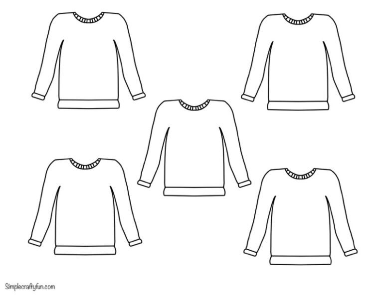 Free Printable Sweater Templates for Crafts