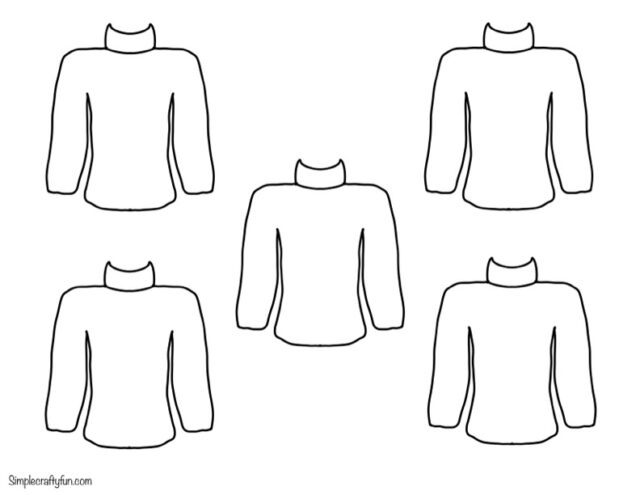 Free Printable Sweater Templates for Crafts