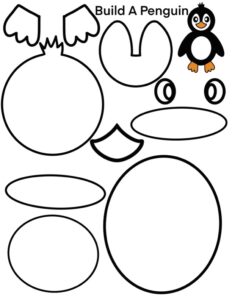 Free Printable Cute Penguin Template for Kids