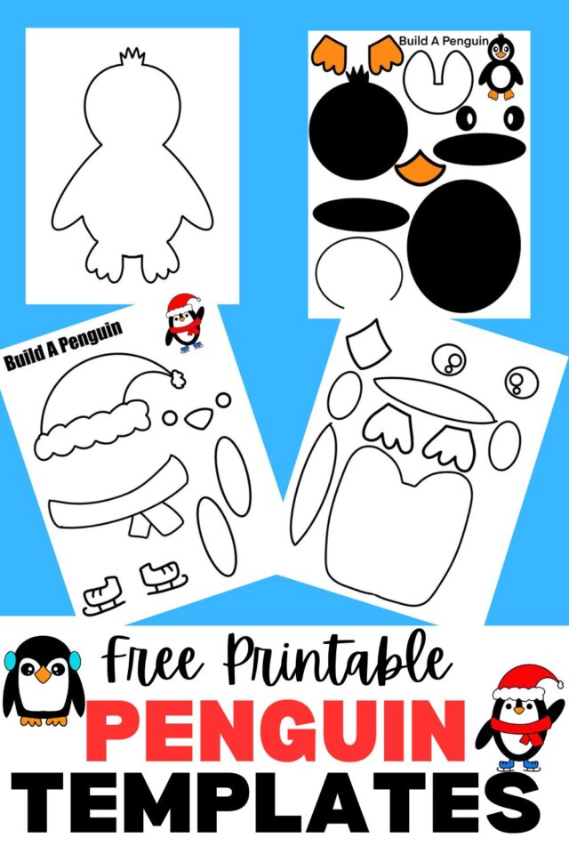 Free Printable Cute Penguin Template for Kids