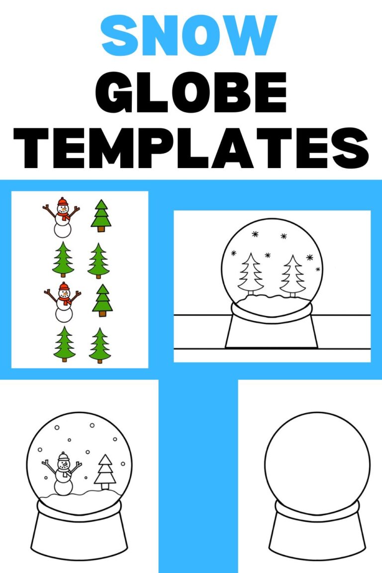 Free Printable Snow Globe Templates for Crafts