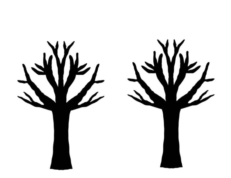 Free Printable Tree Without Leaves for Crafts