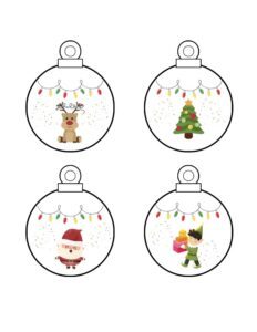 Free Printable Christmas Tree Ornaments