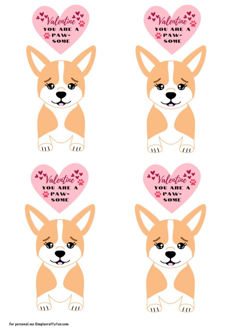 Printable Animal Valentine Gift Tags