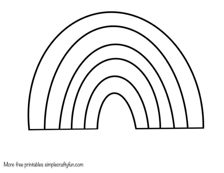 21 Free Printable Rainbow Craft Templates
