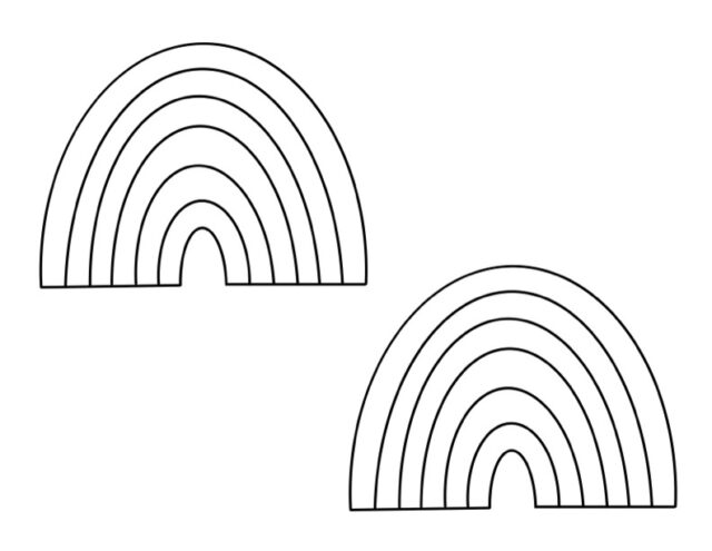 21 Free Printable Rainbow Craft Templates