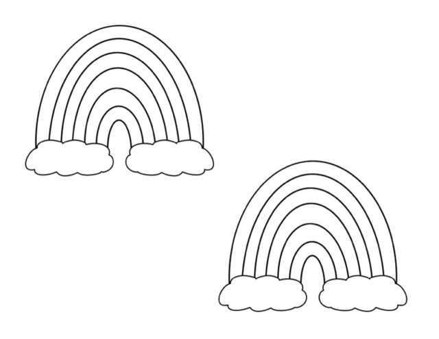 21 Free Printable Rainbow Craft Templates