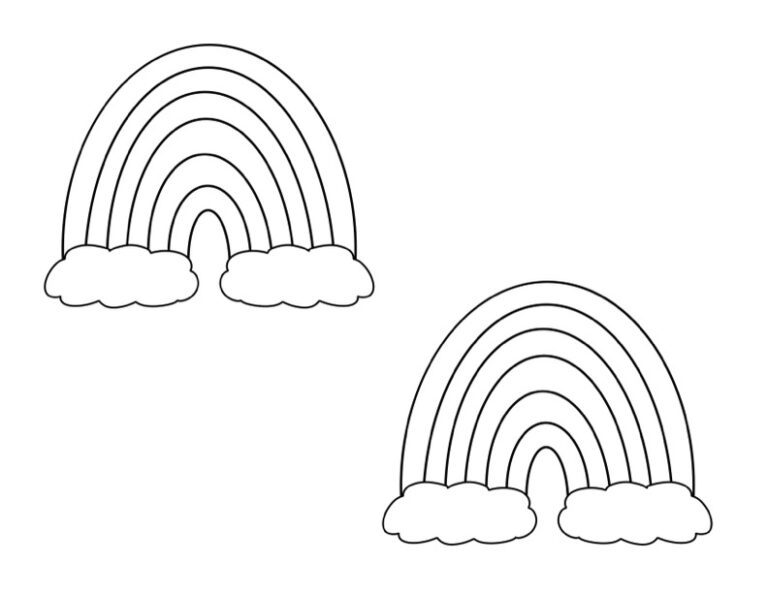 21 Free Printable Rainbow Craft Templates