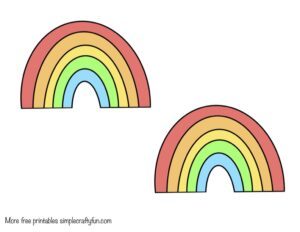 21 Free Printable Rainbow Craft Templates